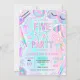 Five Star Party Pastel Spa Makeup 5th Birthday Invitation | Zazzle