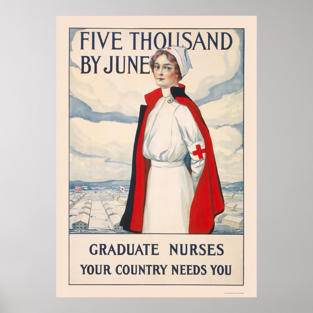 Five thousand by June - Graduate Nurses Needed Poster | Zazzle