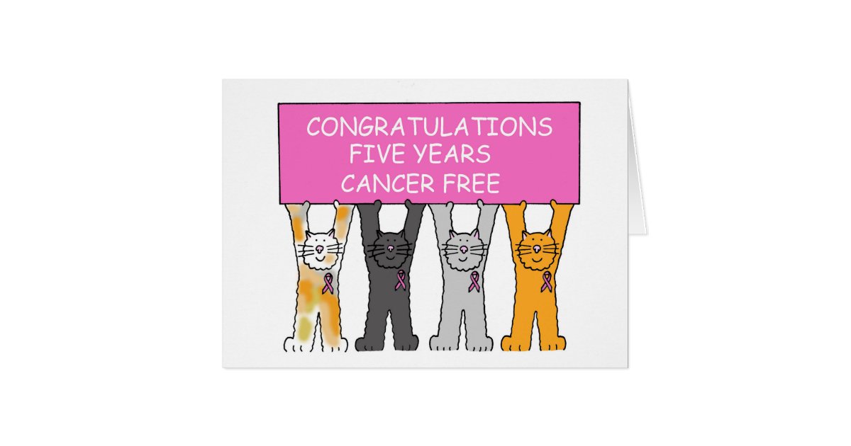Five Years Cancer Free Congratulations | Zazzle