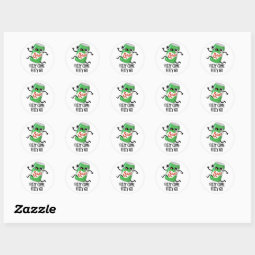 Fizzy Come Fizzy Go Funny Soda Pop Puns Classic Round Sticker | Zazzle