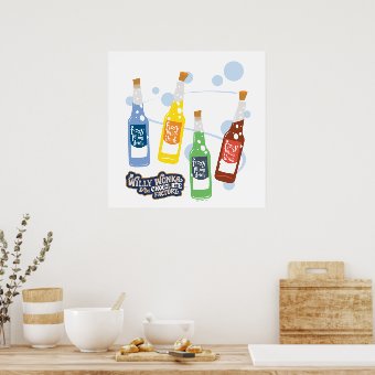 Fizzy Lifting Drink Graphic Poster | Zazzle