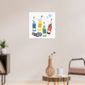 Fizzy Lifting Drink Graphic Poster | Zazzle