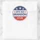 FJB-Let's Go Brandon Classic Round Sticker | Zazzle