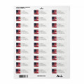 Flag address label | Zazzle