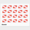 Flag Alsace (France) Drapeau Alsace Flagge Elsass Square Sticker | Zazzle