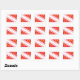 Flag Alsace (France) Drapeau Alsace Flagge Elsass Square Sticker | Zazzle