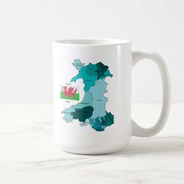 Flag and Map of Wales Coffee Mug | Zazzle.com