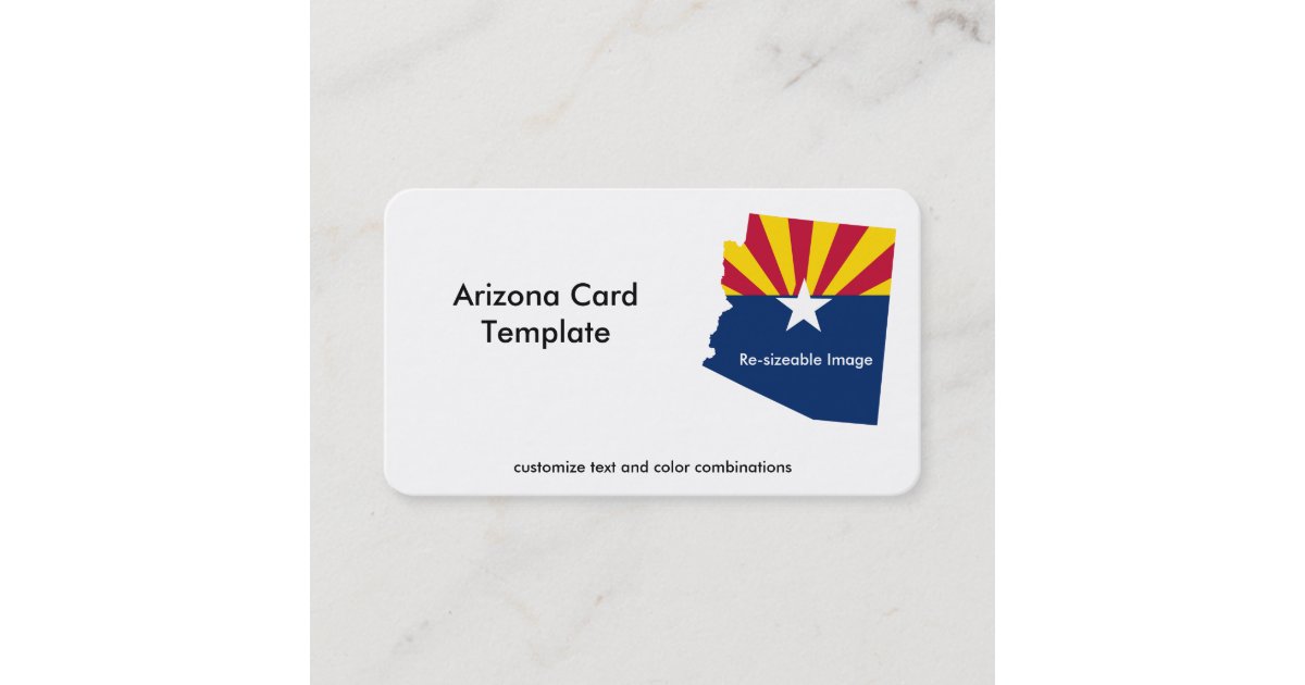 Flag Arizona State Business Card | Zazzle