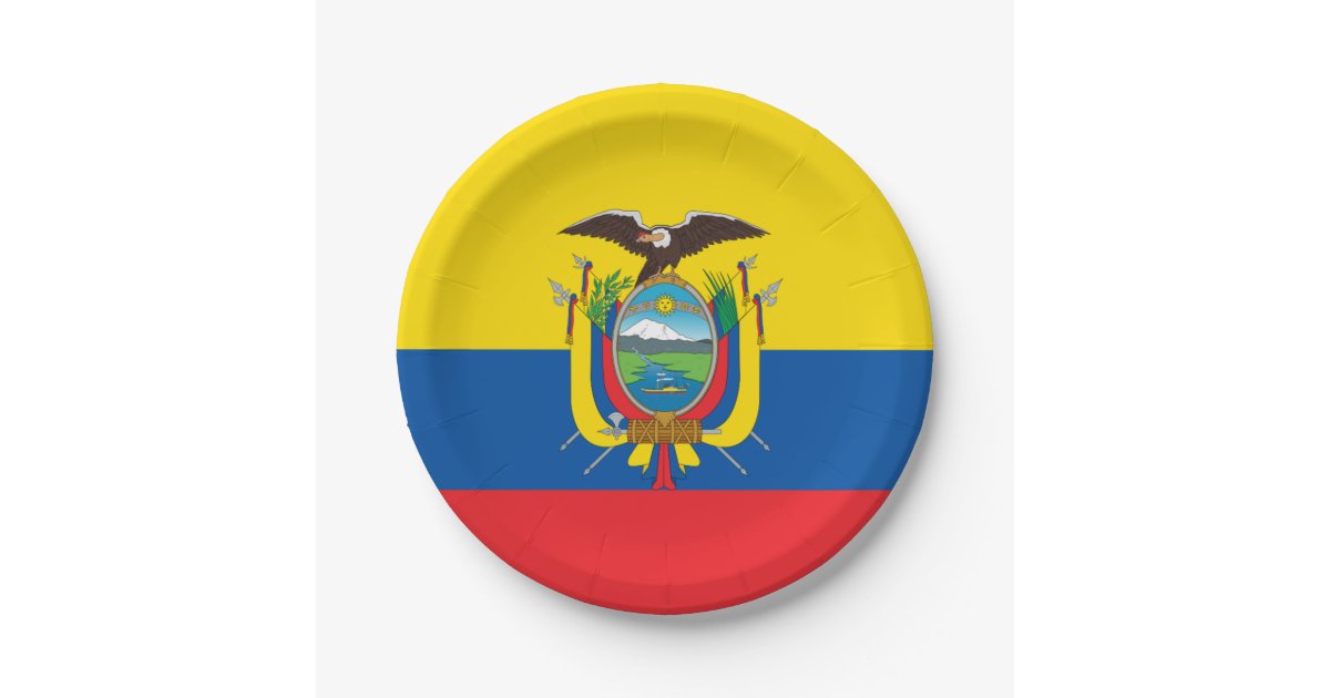 Flag: Ecuador Paper Plates | Zazzle