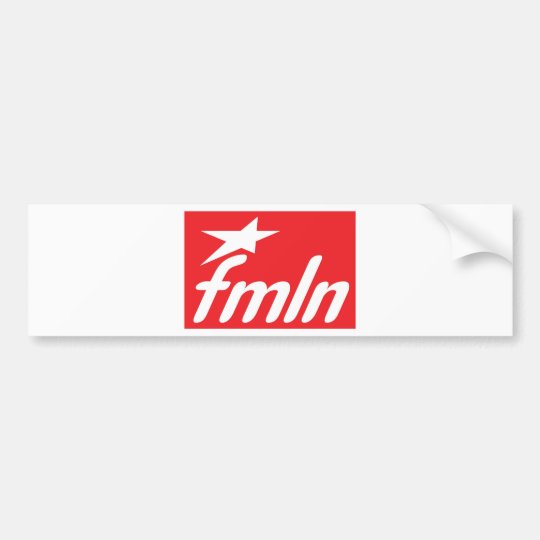 Flag FMLN Bumper Sticker | Zazzle.com