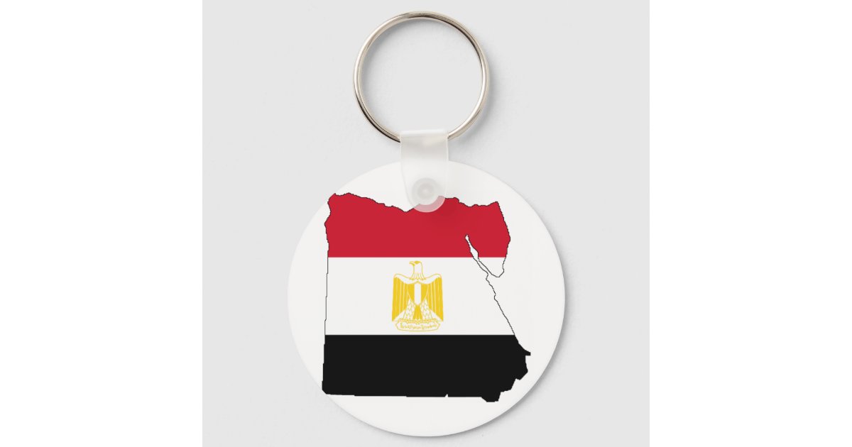 Flag/Map of Egypt Keychain | Zazzle