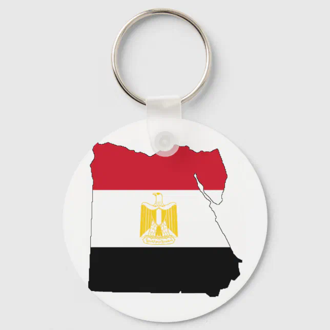 Flag/Map of Egypt Keychain | Zazzle