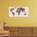 Flag Map Poster | Zazzle
