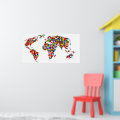 Flag Map Poster | Zazzle