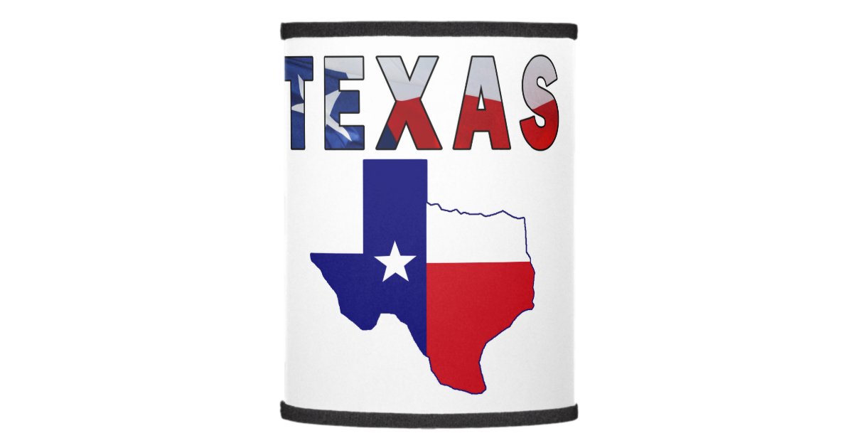 Flag Map With Texas Lamp Shade | Zazzle