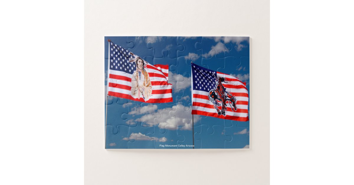 Flag Monument Calley Arizona Jigsaw Puzzle | Zazzle