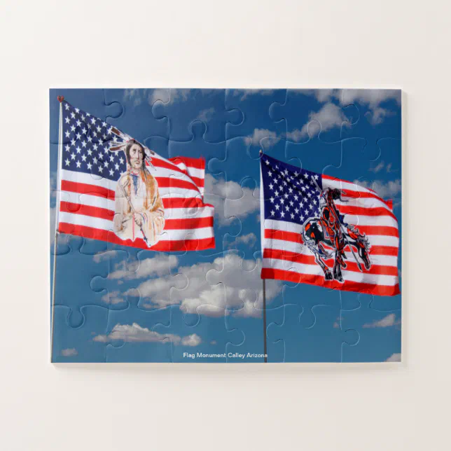 Flag Monument Calley Arizona Jigsaw Puzzle | Zazzle