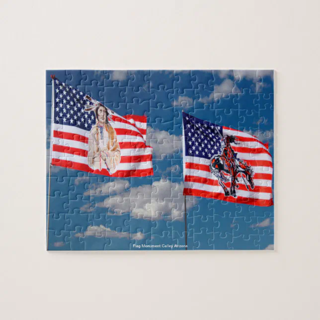 Flag Monument Calley Arizona Jigsaw Puzzle | Zazzle