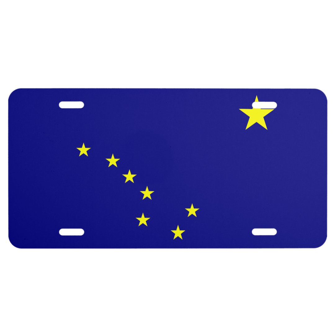 Flag of Alaska License Plate | Zazzle
