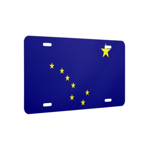Flag of Alaska License Plate | Zazzle