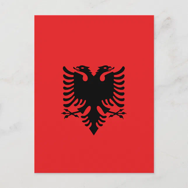 Flag of Albania Postcard | Zazzle