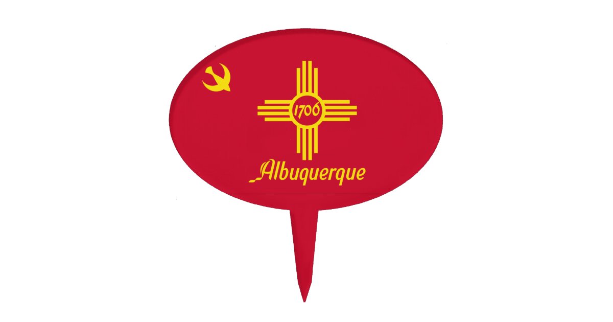 Flag of Albuquerque, New Mexico Cake Topper | Zazzle