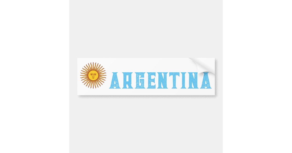 Flag of Argentina Bumper Sticker | Zazzle