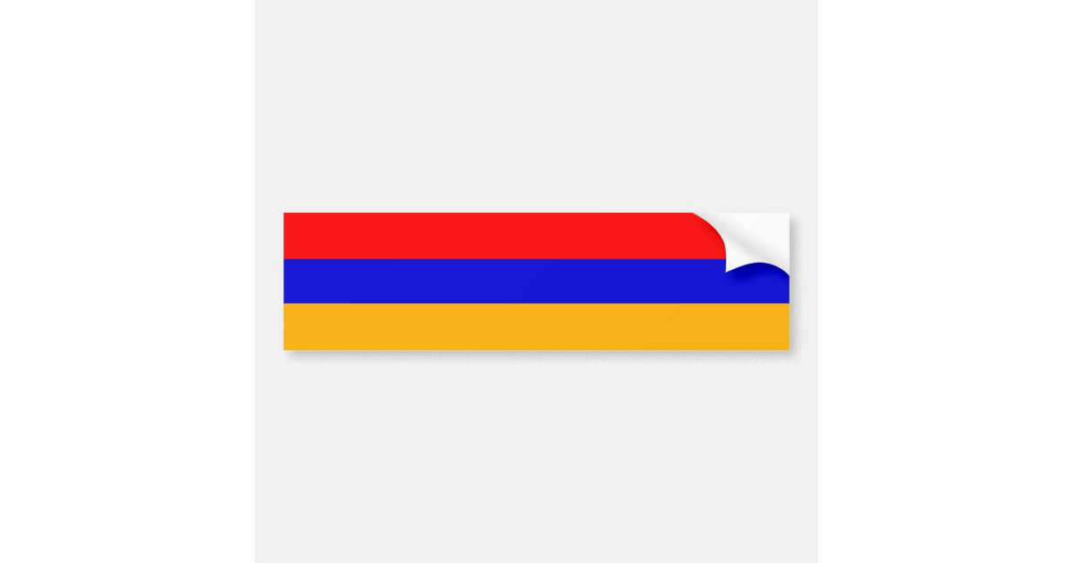 Flag of Armenia Bumper Sticker | Zazzle