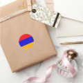 Flag of Armenia Classic Round Sticker | Zazzle