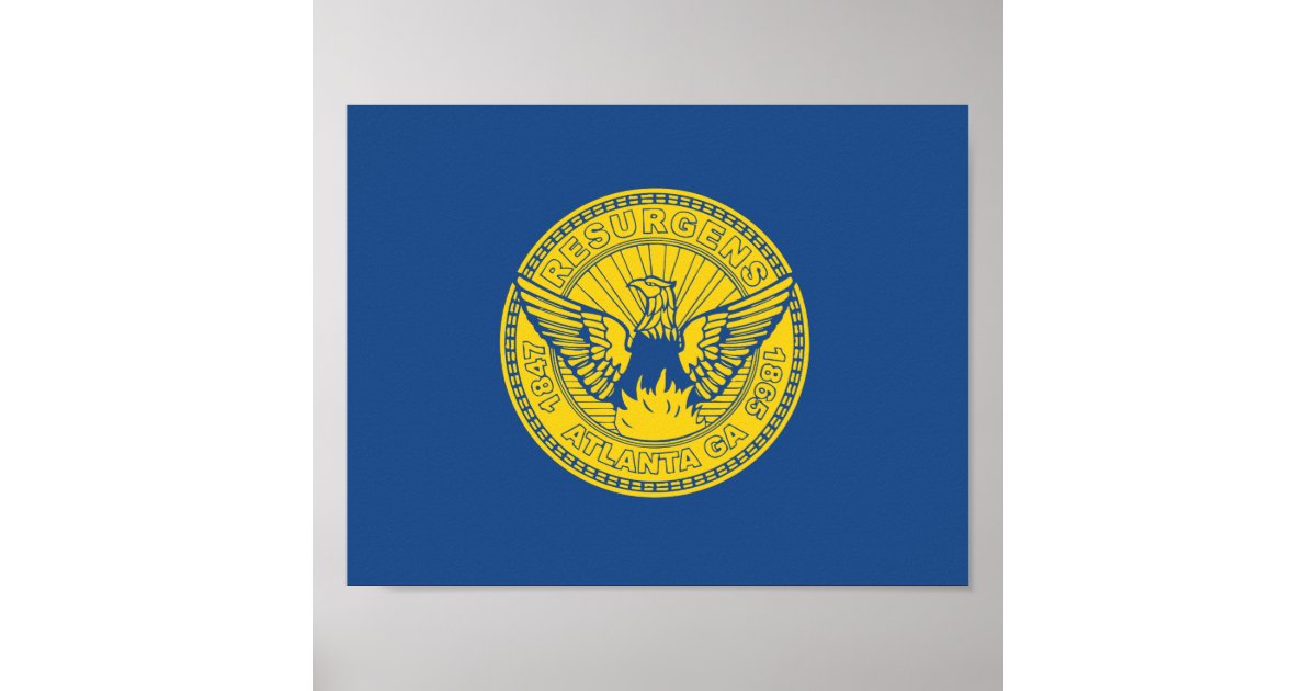 Flag of Atlanta, Georgia Poster | Zazzle
