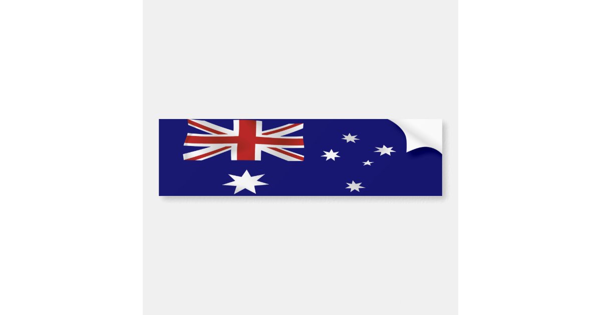 Flag of Australia Bumper Sticker | Zazzle