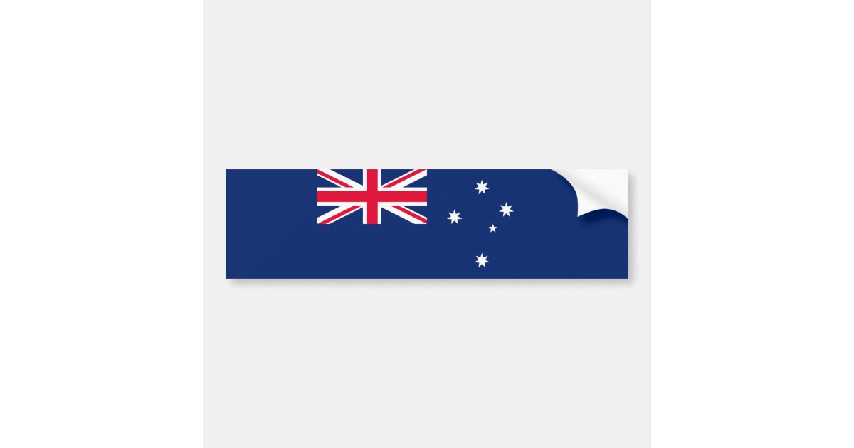 Flag of Australia Bumper Sticker | Zazzle