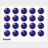 Flag of Australia Classic Round Sticker | Zazzle