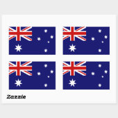 Flag of Australia Rectangular Sticker | Zazzle