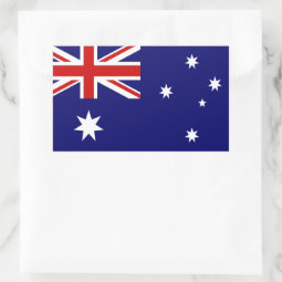 Flag of Australia Rectangular Sticker | Zazzle