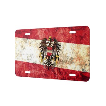 Flag of Austria License Plate | Zazzle