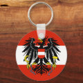 Flag of Austria with Coat of Arms Keychain | Zazzle