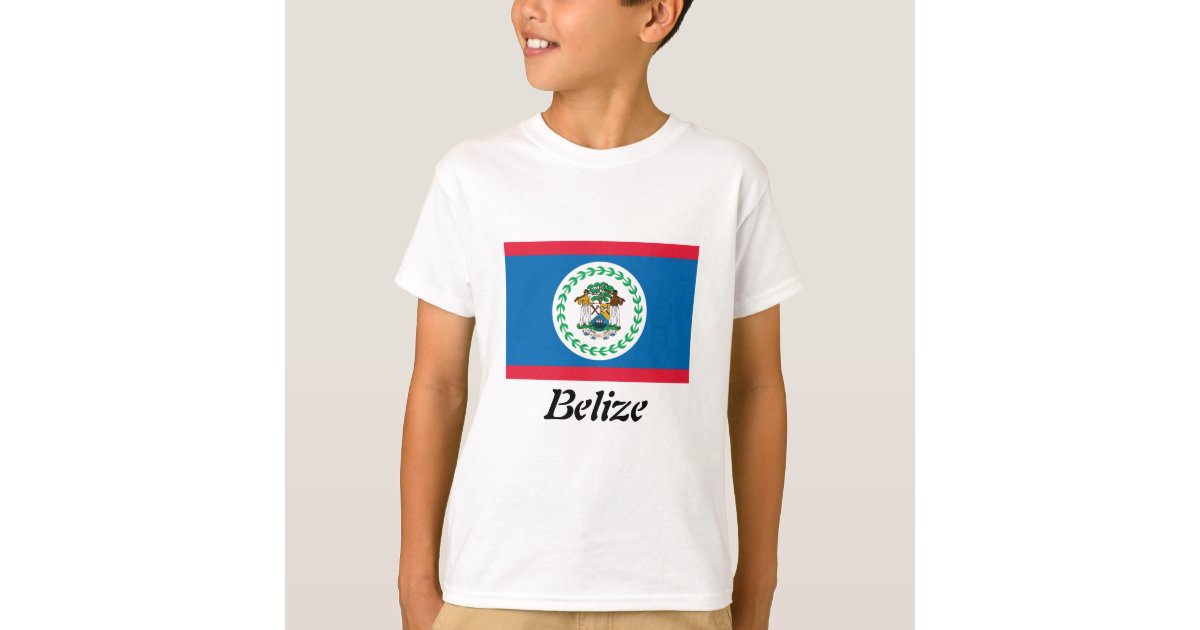 Flag of Belize Girls T-Shirt | Zazzle