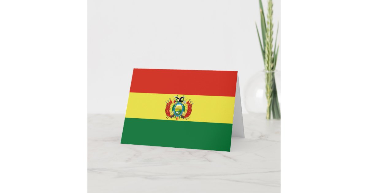 Flag of Bolivia Card | Zazzle