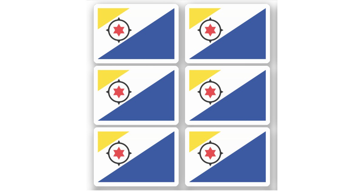 Flag of Bonaire Sticker | Zazzle
