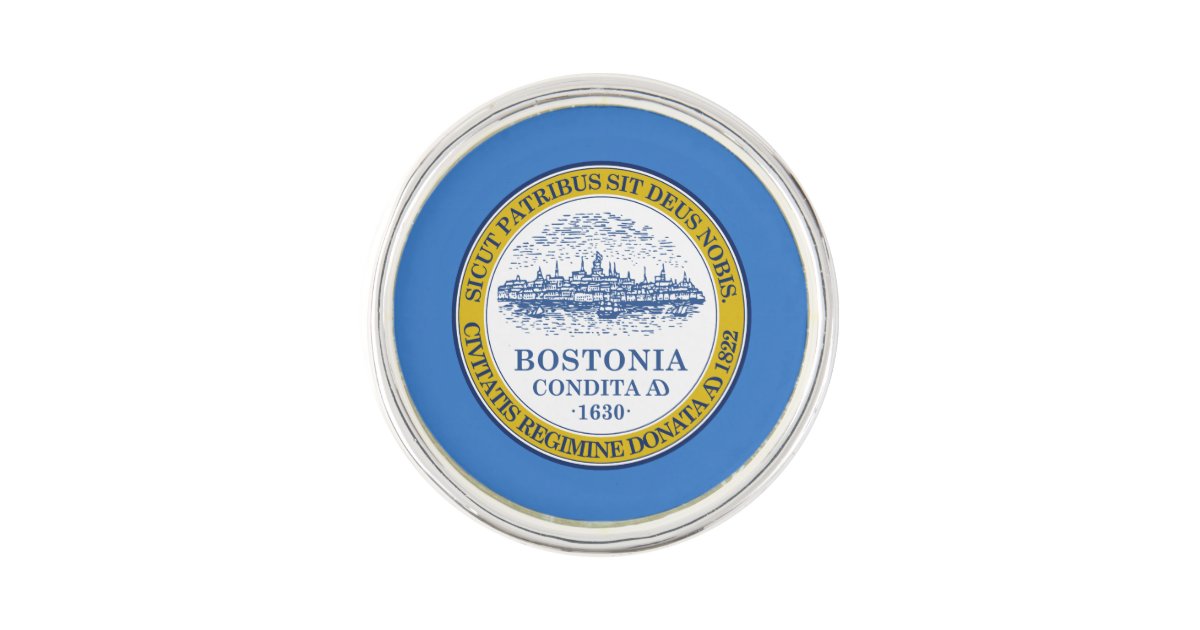 Flag of Boston, Massachusetts Pin | Zazzle