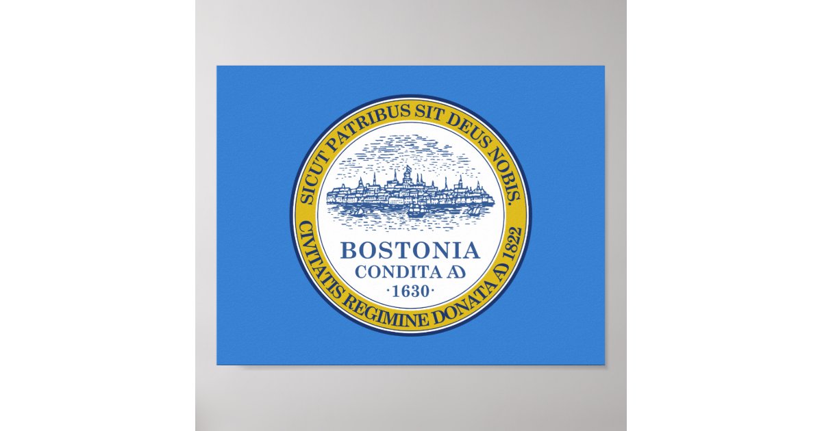 Flag of Boston, Massachusetts Poster | Zazzle