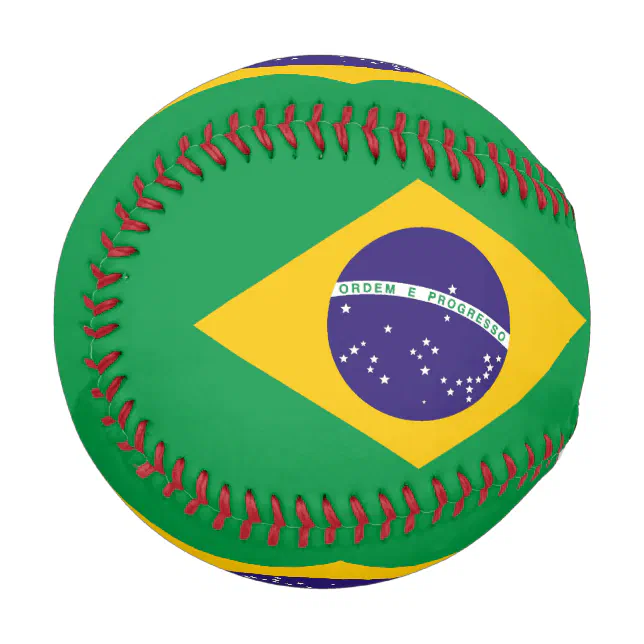 Flag of Brazil Bandeira do Brasil Baseball | Zazzle