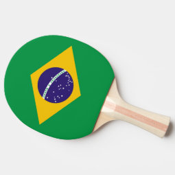 Flag of Brazil Bandeira do Brasil Ping-Pong Paddle | Zazzle