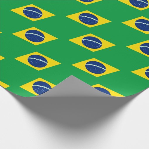 Flag of Brazil - Bandeira do Brasil Wrapping Paper | Zazzle