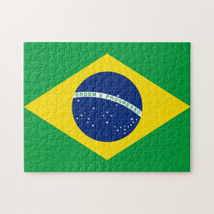 Flag of Brazil, Brazilian Jigsaw Puzzle | Zazzle
