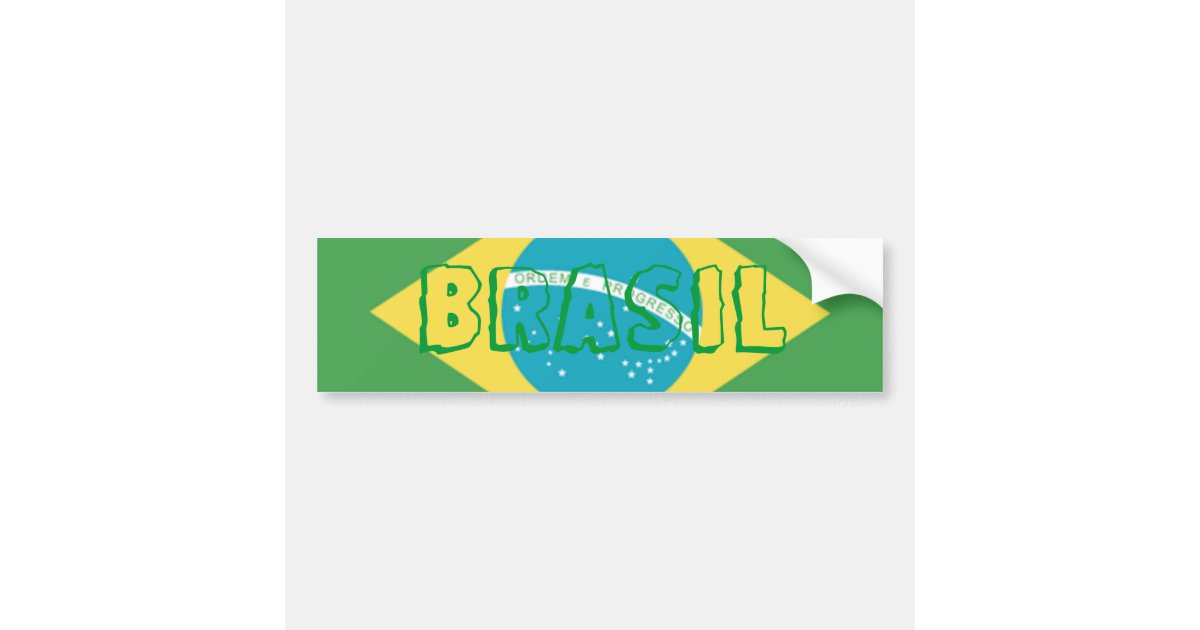 Flag of Brazil Bumper Sticker | Zazzle
