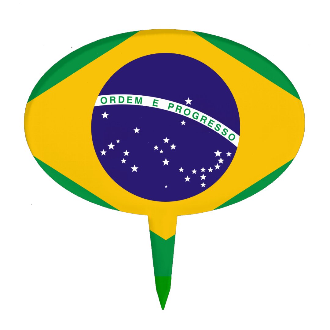 Flag of Brazil Cake Topper | Zazzle