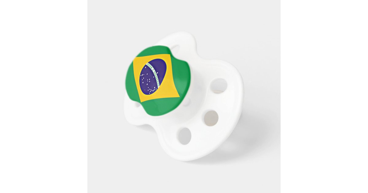 Flag of Brazil custom-designed pacifier | Zazzle