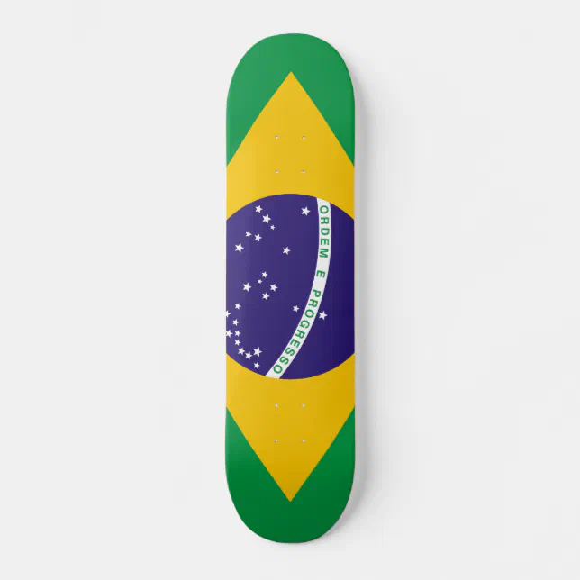 Flag of Brazil Skateboard Deck | Zazzle
